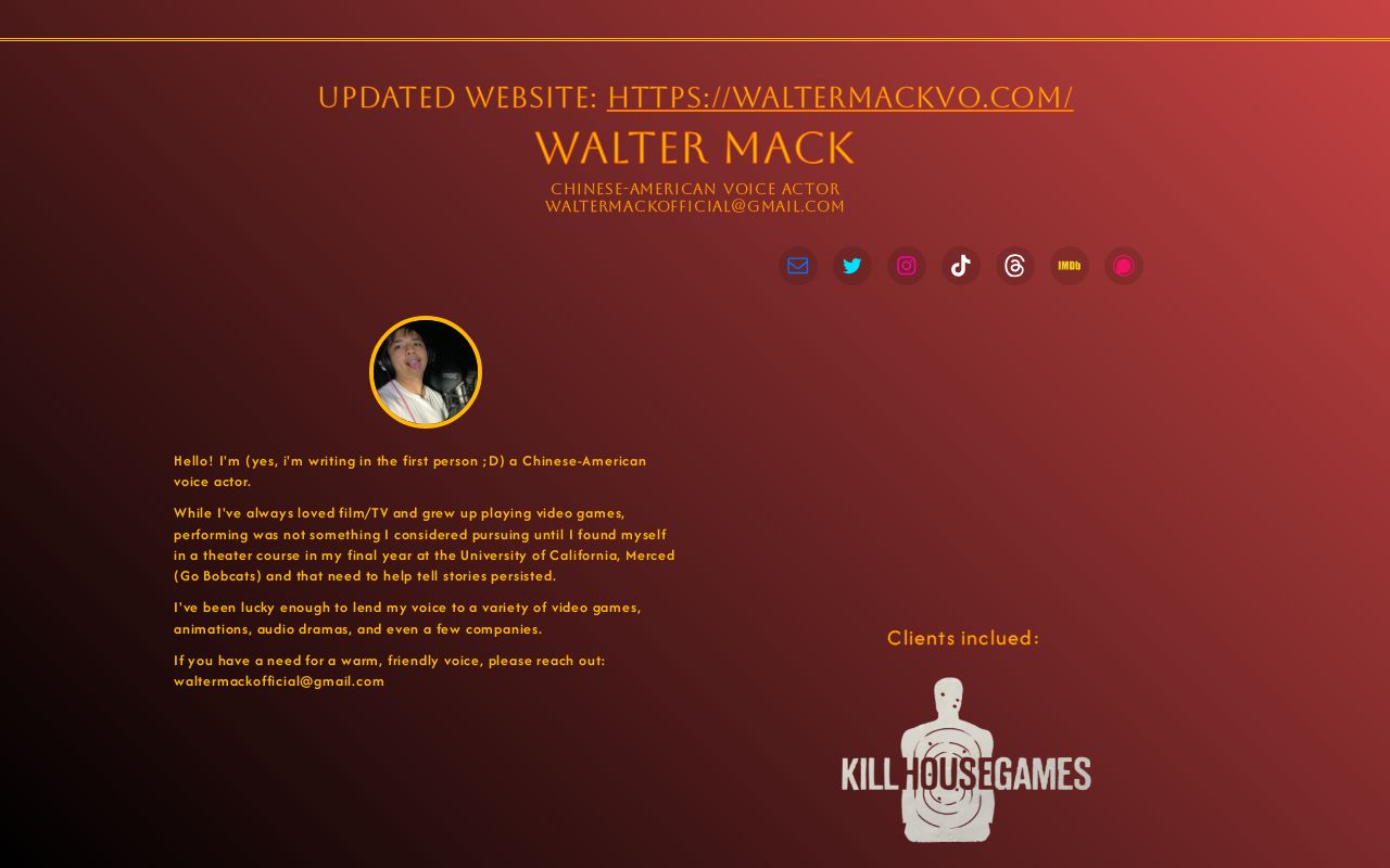 Walter Mack: Chinese-American Voice Actor (copy)